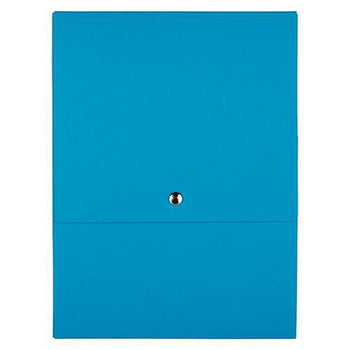 JAM Paper Vertical Snap Closure Portfolio - 12 1/8 x 9 x 1/2 - Blue ...