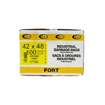 Eco II Garbage Bags - 42" x 48" - Strong - Clear - 100 Pack | staples.ca