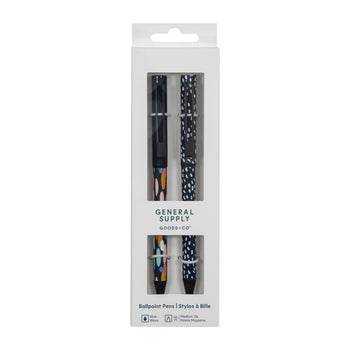 General Supply Goods + Co Twist Ballpoint Pens - Purple Dots - 2 Pack ...