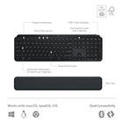Logitech MX Keys S Combo - Performance Wireless Keyboard and Mouse with ...