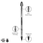 uniball Vision Elite Rollerball Pen - 0.8mm - Black - 12 Pack | staples.ca