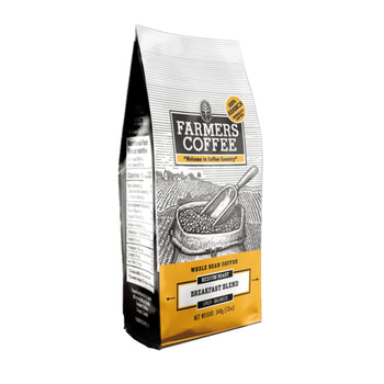 Farmers Coffee Whole Bean Coffee - Medium Roast Breakfast Blend - 340g ...