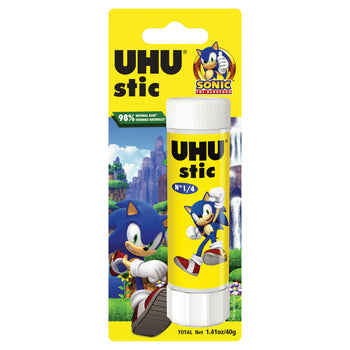 UHU Washable Non-Toxic Glue Stick - Sonic The Hedghog - 40 g - White ...