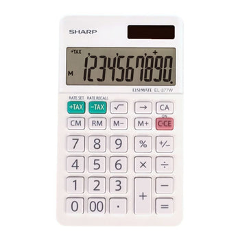Sharp EL377W 10-Digit Handheld Business Calculator - White | staples.ca