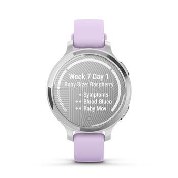 Garmin Lily 2 Active Fitness Tracker Smartwatch - Silver with Purple ...