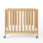 Foundations Travel Sleeper Compact Folding Crib w/ Oversized Casters ...