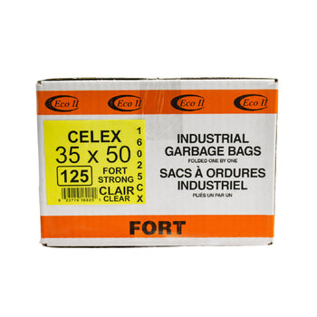 Eco II Garbage Bags - 35" x 50"- Strong - Clear Tint - 125 Pack ...