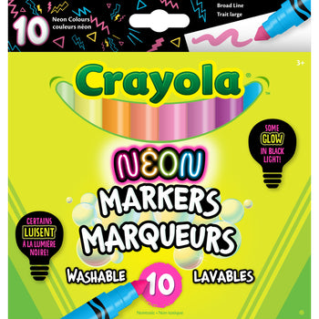 Crayola Neon Washable Markers - 10 Pack | staples.ca