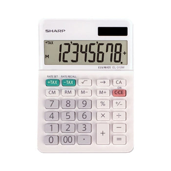 Sharp EL310W 8-Digit Desktop Calculator - White | staples.ca