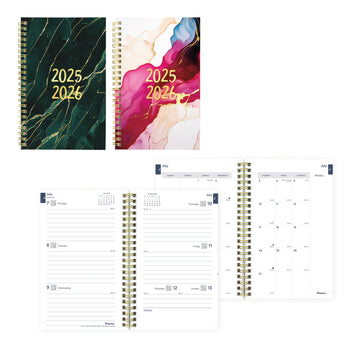 Blueline 2025-2026 Weekly/Monthly Academic Planner - 8" x 5" - Assorted ...