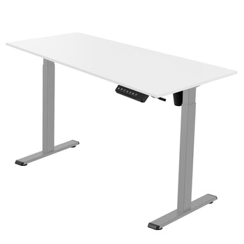 Ezywork 60" Electric Height Adjustable Standing Desk - Grey Frame ...