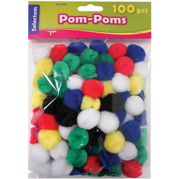 Selectum 1" Pom Pom - 100 Pack | staples.ca