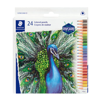 Staedtler Triangular Coloured Pencils - 24 Pack | staples.ca