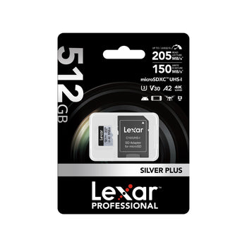 Lexar SILVER PLUS microSDXC Memory Card - 512GB - Silver | staples.ca