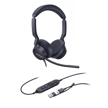 Yealink UH46 Dual Teams USB-C/USB-A Wired Headset - Microsoft Teams ...