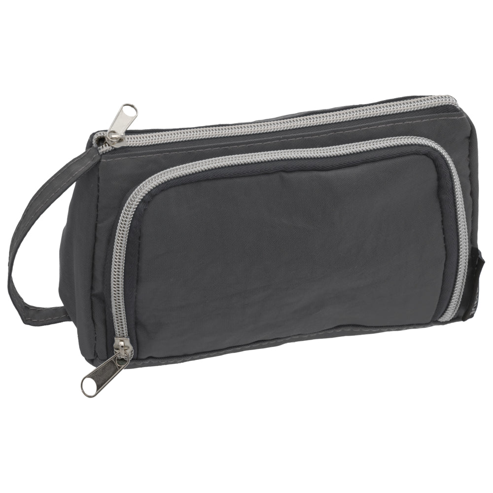 Merangue Pencil Case with Handle - Grey | staples.ca