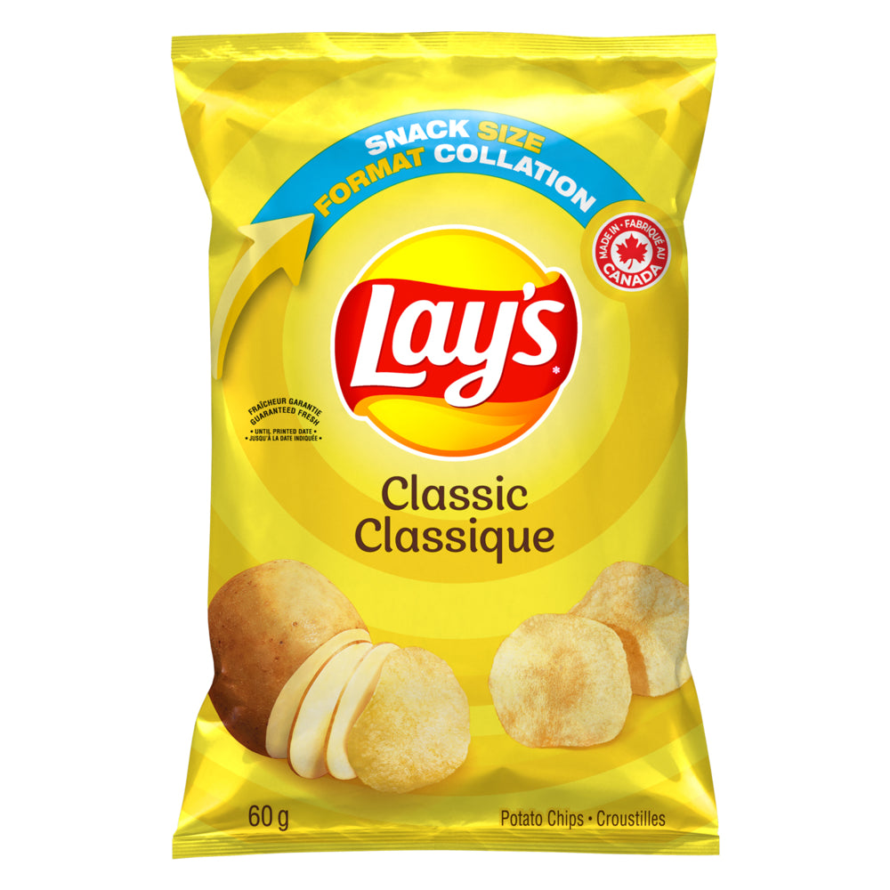 Lays Classic Potato Chips - 60g - 32 Pack | staples.ca