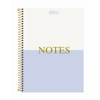 Hilroy Notebook - Two Tone Hardcover Ntbk - 160 pages - 10-7/8" H x 7-7 ...
