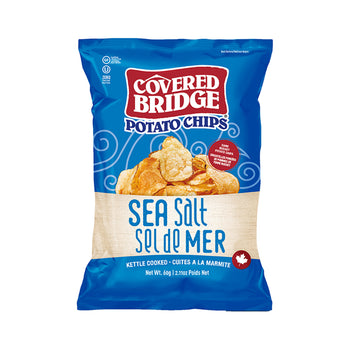Covered Bridge Potato Chips Sea Salt - Kettle Cooked - 60g - 24 Pack ...
