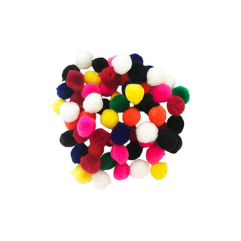 DBLG Import Pom Poms - 1/2" - Assorted Colours - 100 Pack | staples.ca