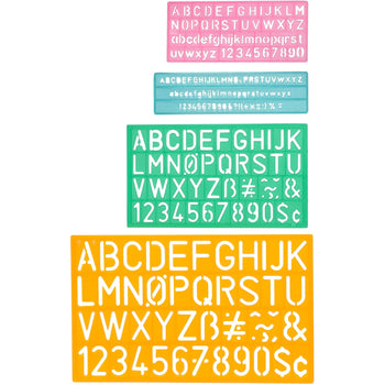 Westcott Letter & Number Stencil Templates - Set of 4 | staples.ca