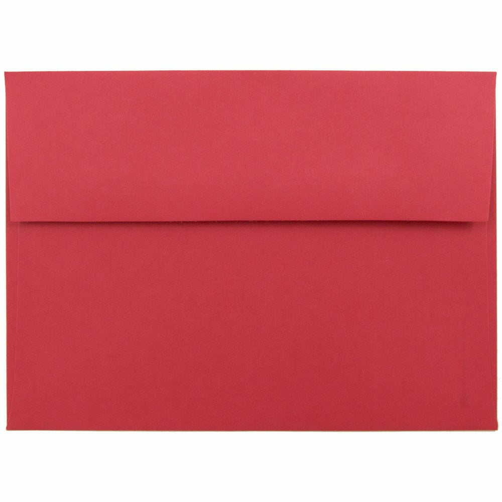 JAM Paper A7 Coloured Invitation Envelopes - 5 1/4 x 7 1/4 - Red ...