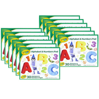 Crayola Alphabet & Numbers Pad - 30 Pages/Pad - 12 Pack | staples.ca