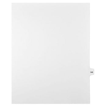 Mark Maker Legal Exhibit Index Tab White Single Tabs, 1/15th Cut ...