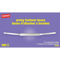 Staples Steel Prong Fasteners - 2-3/4" Base - 2" Capacity - 100 Pack ...