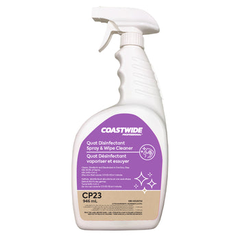 Coastwide Professional CP23 Quat Disinfectant Spray & Wipe Cleaner ...