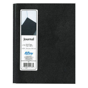 Hilroy H9 Ruled Journal - 7" x 9-1/4" - 96 Sheets - Black | staples.ca
