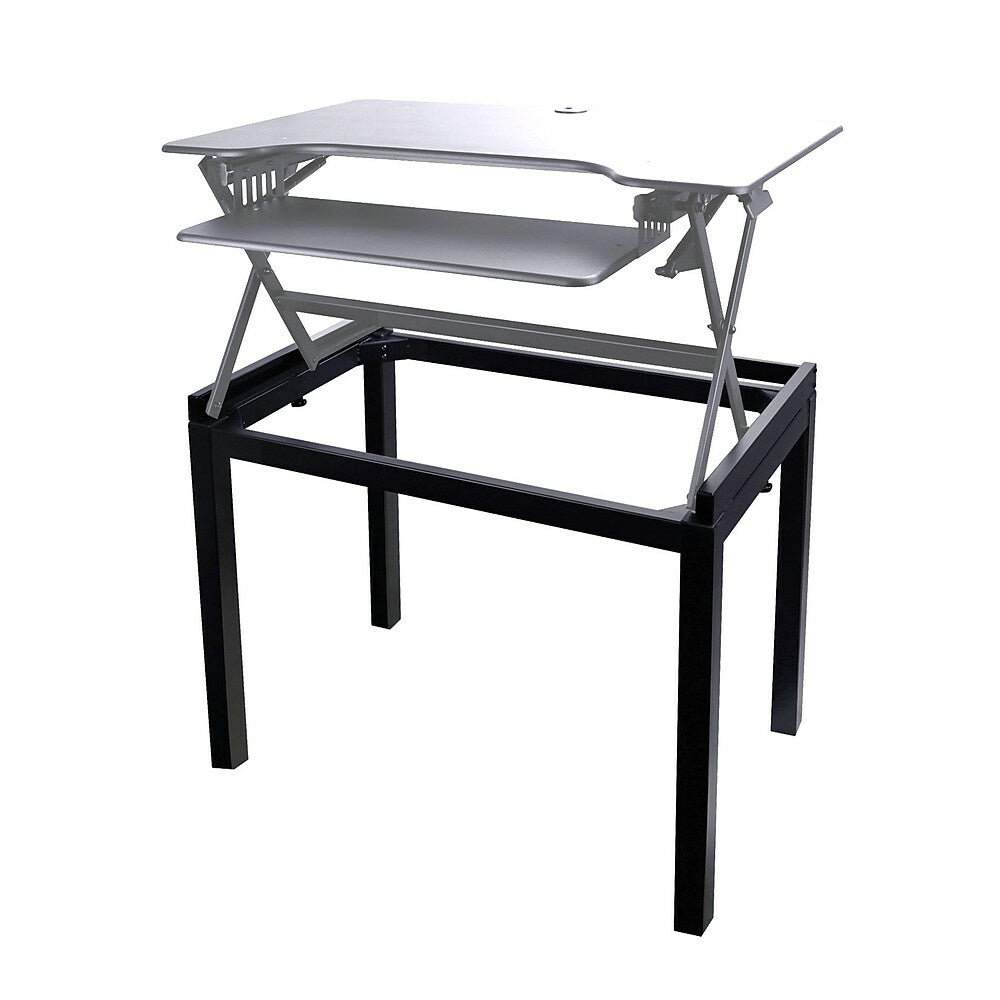 Rocelco DADR-FS Desk Riser Floor Stand for DADR-40 or DADR-46, Black ...