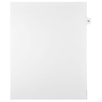 Mark Maker Legal Exhibit Index Tab White Single Tabs, 1/15th Cut ...