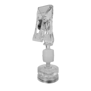 Eddie's Versa Clip Sign Holder - Magnetic Base - 2.5" L - Clear - 12 ...