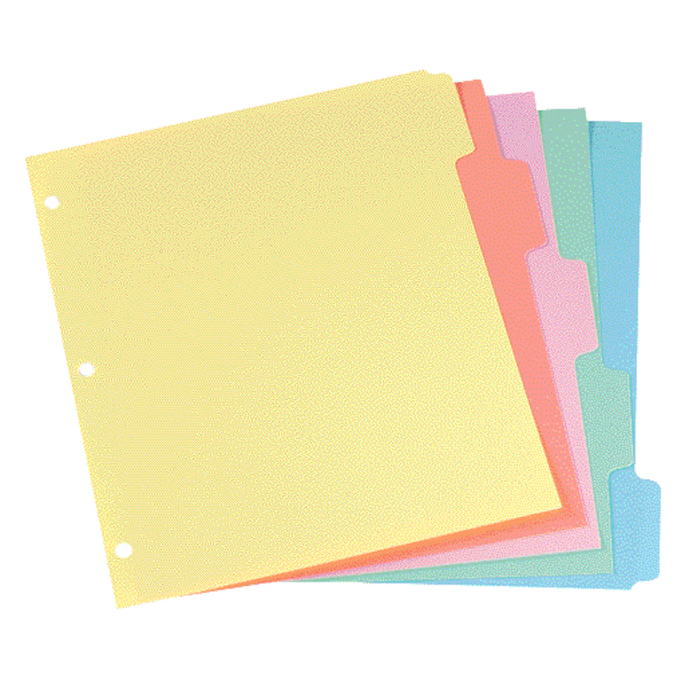 Oxford Subject Dividers - Letter Size - Assorted Colours | staples.ca