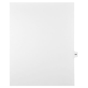 Mark Maker Legal Exhibit Index Tab White Single Tabs, 1/15th Cut ...