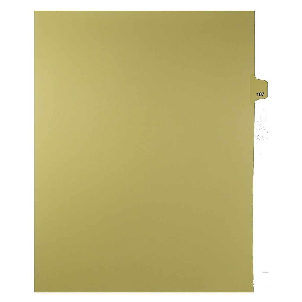 Mark Maker Legal Exhibit Index Tab Buff Single Tabs, 1/25th Cut, Letter ...