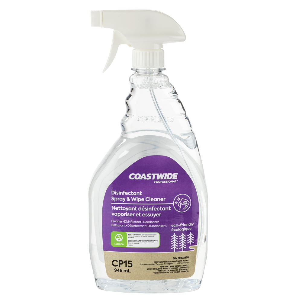 Coastwide Professional CP15 Disinfectant Spray & Wipe Cleaner - 946mL ...