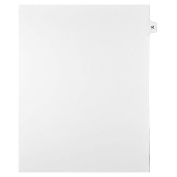 Mark Maker Legal Exhibit Index Tab White Single Tabs, 1/15th Cut ...