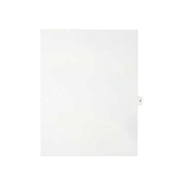 Mark Maker Legal Exhibit Index Tab White Single Tabs, 1/15th Cut ...