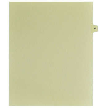 Mark Maker Legal Exhibit Index Tab Buff Single Tabs, 1/15th Cut, Letter ...