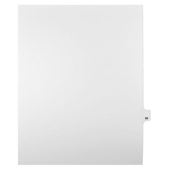 Mark Maker Legal Exhibit Index Tab White Single Tabs, 1/25th Cut ...