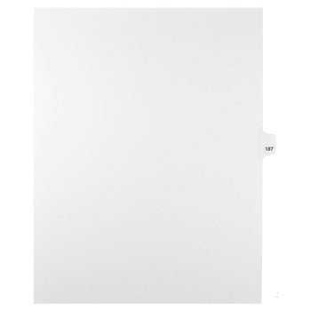 Mark Maker Legal Exhibit Index Tab White Single Tabs, 1/25th Cut ...