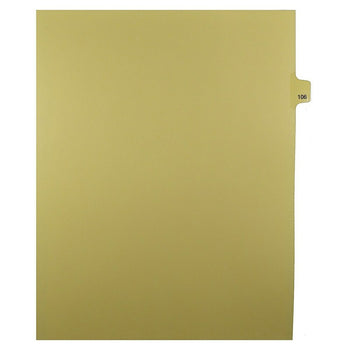 Mark Maker Legal Exhibit Index Tab Buff Single Tabs, 1/25th Cut, Letter ...