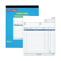 Staples Bilingual Invoice Book - Duplicates - Carbonless - Staple Bound ...