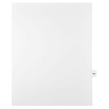 Mark Maker Legal Exhibit Index Tab White Single Tabs, 1/15th Cut ...