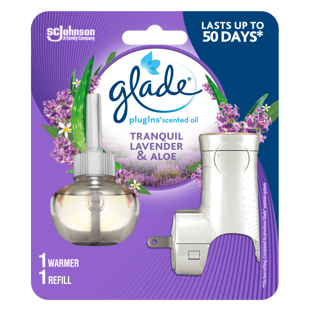 Glade PlugIns Scented Oil Air Freshener Starter Kit - Tranquil Lavender ...