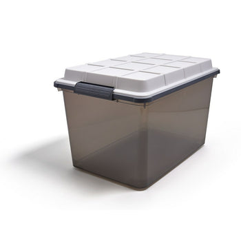 TRU RED Locking Plastic Storage Tote 64.7L | staples.ca