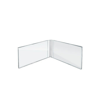Azar Displays Acrylic Dual Frame Sign Holders, 7" x 5", 10 Pack (107723 ...