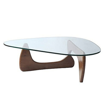 Nicer Furniture Noguchi Coffee Table - Light Walnut Finish Base ...